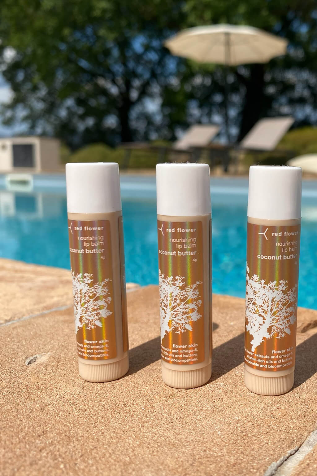 nourishing lip balm – red flower