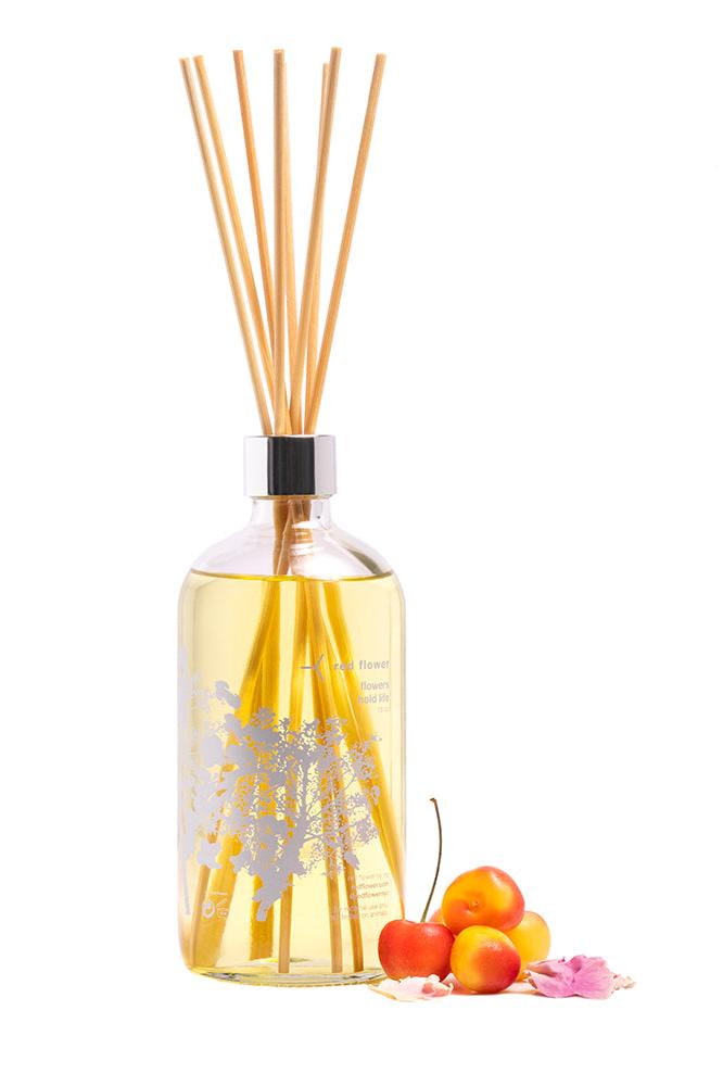 wild cherry blossom intensely scented organic room diffuser – red flower