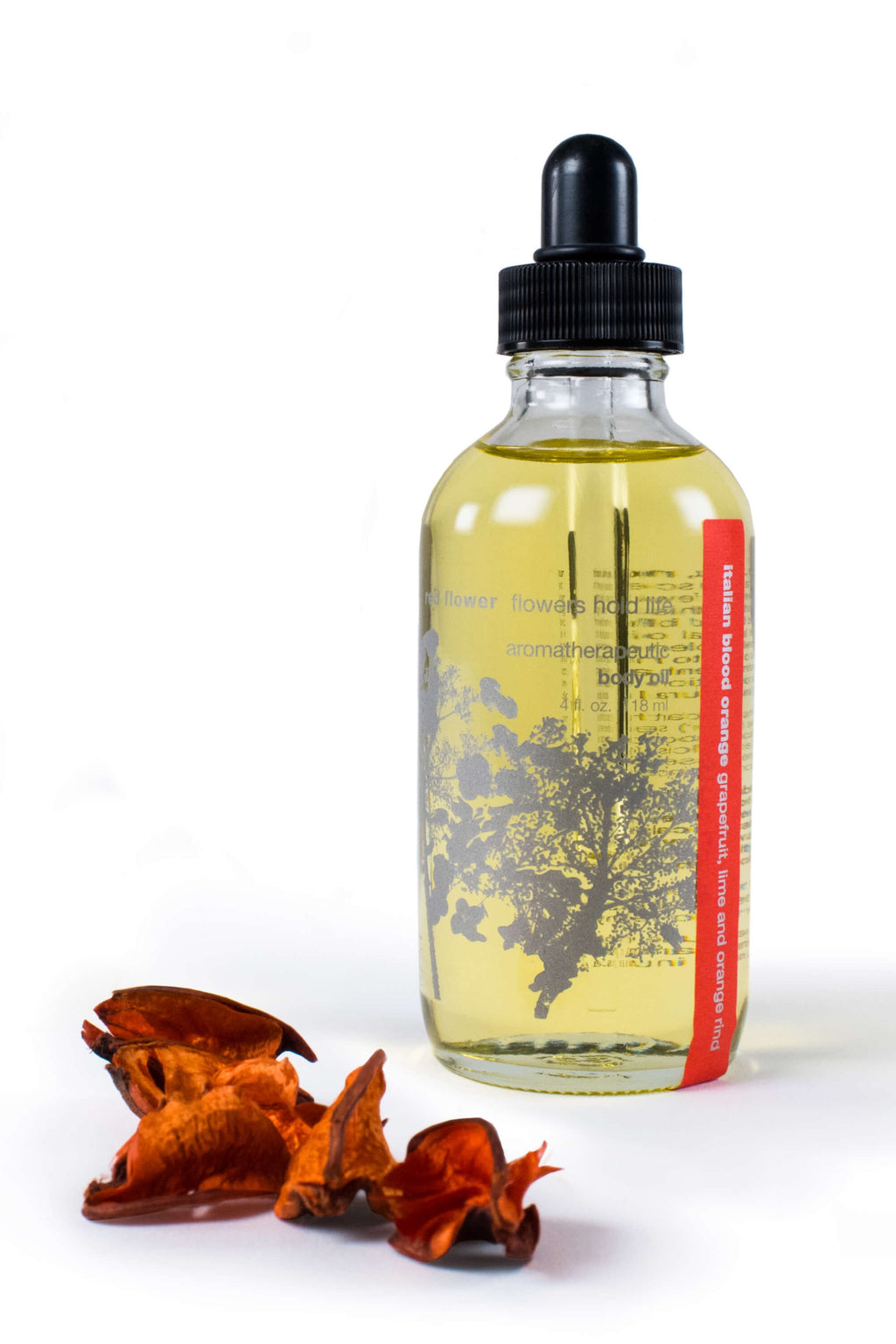 italian blood orange aromatherapeutic body oil – red flower