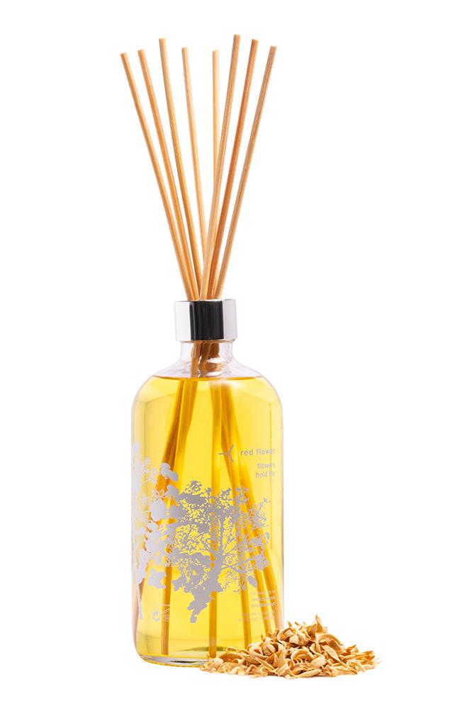 orange blossom intensely scented organic room diffuser – red flower